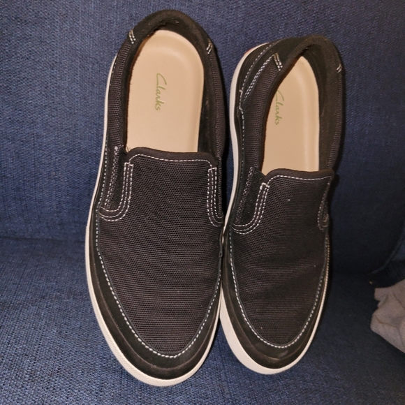 Clarks | Shoes | Aceley Step Black Canvas | Poshmark